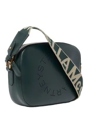 Stella McCartney Logo Camera Crossbody Bag Pine Green