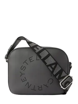 Stella McCartney Logo Camera Crossbody Bag Slate