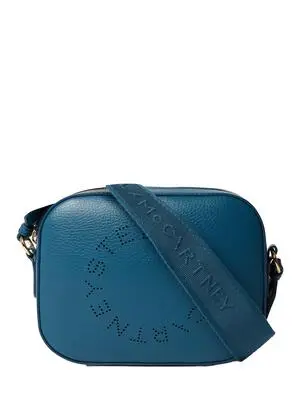 Stella McCartney Logo Camera Crossbody Bag Teal