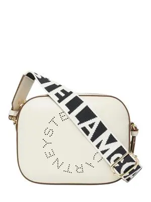 Stella McCartney Logo Camera Crossbody Bag White
