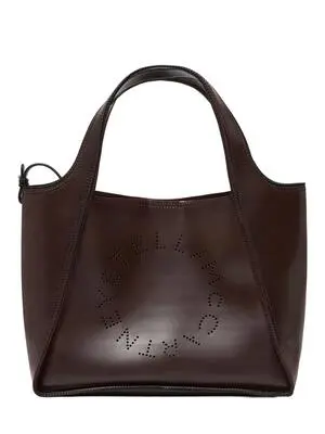 Stella McCartney Logo Crossbody Tote Bag - Black/brown