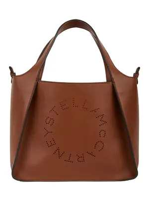 Stella McCartney Logo Crossbody Tote Bag Cinnamon