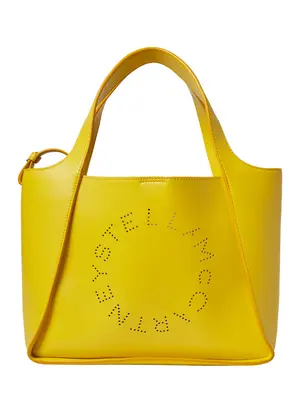 Stella McCartney Logo Crossbody Tote Bag Citrus