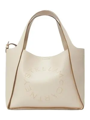 Stella McCartney Logo Crossbody Tote Bag Cream
