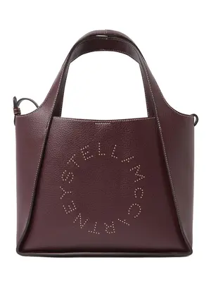Stella McCartney Logo Crossbody Tote Bag Plum