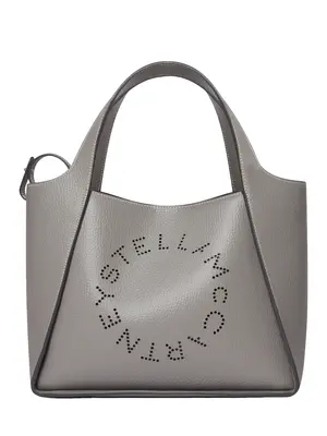 Stella McCartney Logo Crossbody Tote Bag Smoke
