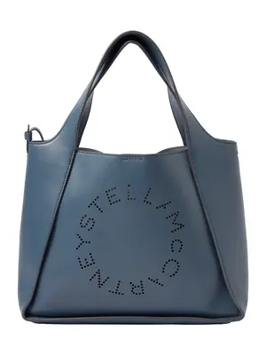 Stella McCartney Logo Crossbody Tote Bag Thunder