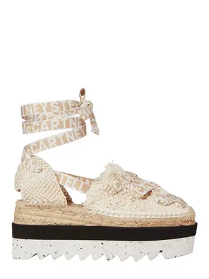 Stella McCartney Stella McCartney Gaia Platform Espadrilles Ecru & White