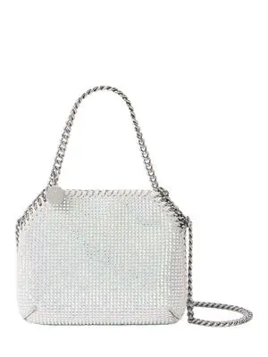 Stella McCartney Falabella Nano Crystal Tote - Silver/white