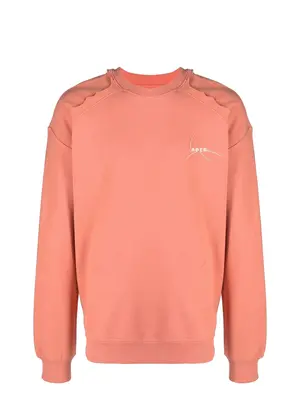 ADER ERROR Embroidered Cotton Sweatshirt - Pink