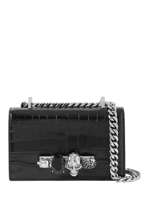 Alexander McQueen Jewelled Satchel - Black