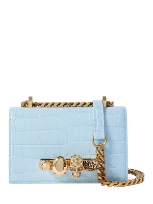 Alexander McQueen Alexander McQueen Jewelled Satchel Blue