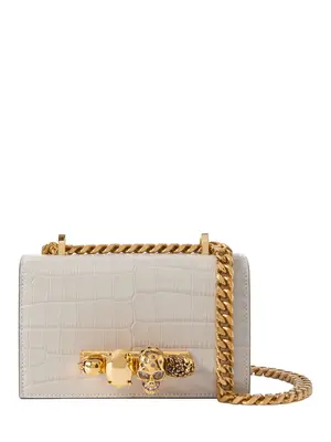 Alexander McQueen Alexander McQueen Jewelled Satchel Gray