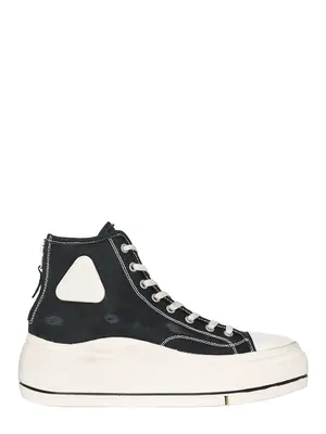 R13 Flatform High-top Sneakers - Black