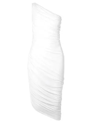 Norma Kamali Diana One-shoulder Dress - White