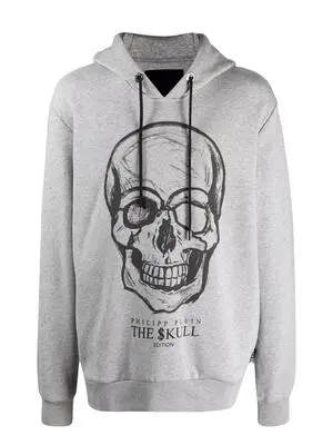 Philipp Plein The Skull Print Hoodie - Grey
