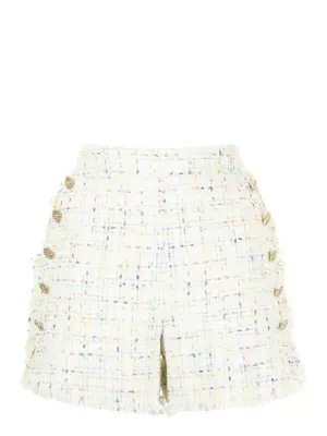 EDWARD ACHOUR PARIS Tweed-style Sailor Shorts - Multicolour