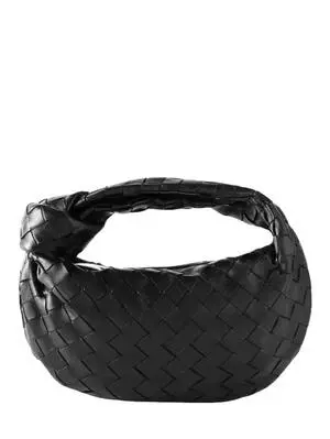 BOTTEGA VENETA Jodie Mini Knotted Intrecciato Leather Shoulder Bag