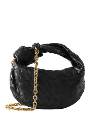 Bottega Veneta Jodie Mini Knotted Intrecciato Leather Shoulder Bag Unknown
