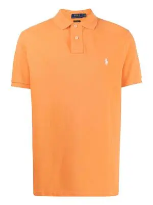 Polo Ralph Lauren Piqué Embroidered Polo Shirt - Orange