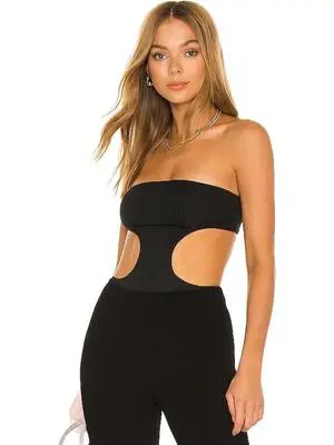 Superdown Darcey Cut Out Bodysuit - Black