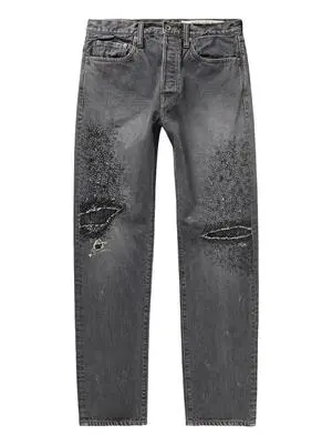 Kapital Monkey Cisco Distressed Denim Jeans - Gray