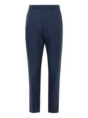 Ralph Lauren Slim-fit Linen Suit Trousers - Blue