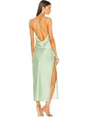 MICHAEL COSTELLO X Porter Dress - Mint Ombre