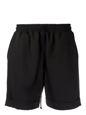 Alchemy Fashions Piped Trim Running Shorts - Black