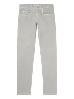 Loro Piana Slim-fit Stretch-denim Jeans - Gray