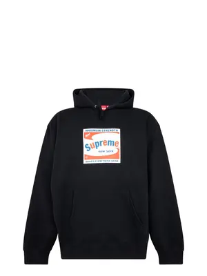 Supreme Shine Logo-print Hoodie - Black