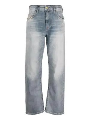 DIESEL® D-reggy Straight-leg Crop Jeans - Blue