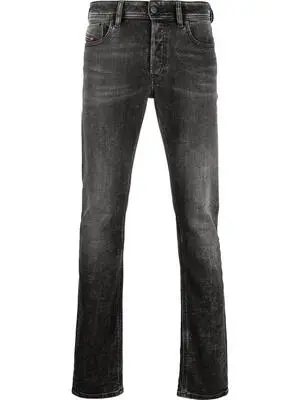 DIESEL Sleenker Distressed-effect Skinny Jeans - Grey