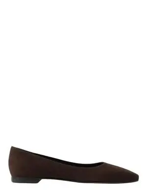 Manolo Blahnik Gelista Ballet Flats - Brown