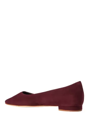 Manolo Blahnik Manolo Blahnik Gelista Ballet Flats Burgundy