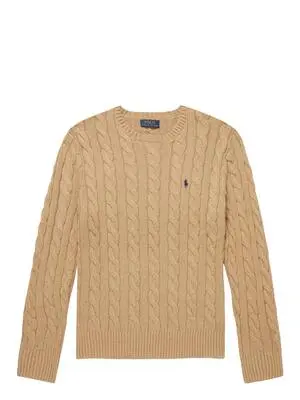 Polo Ralph Lauren Cable-knit Cotton Sweater - Neutrals