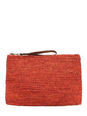 IBELIV Woven Zipped Clutch - Orange