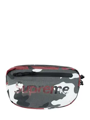 Supreme Camouflage-print Belt Bag - Grey