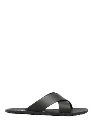 Senso Franky Crossover-Strap Slides Black