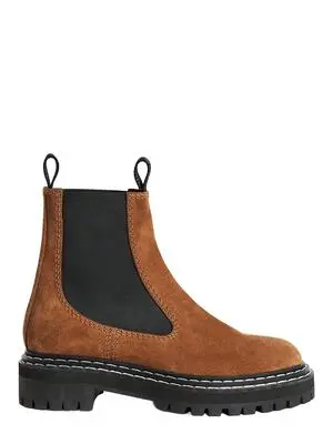 Proenza Schouler Contrast-stitch Suede Chelsea Boots - Brown