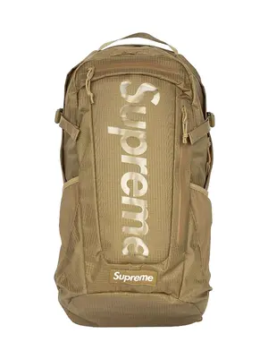 Supreme Logo Print Backpack - Neutrals