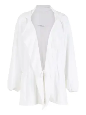 AMIR SLAMA Slouch Hooded Jacket - White