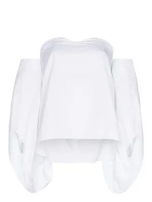 ROSIE ASSOULIN Off-Shoulder Puff-Sleeves Blouse