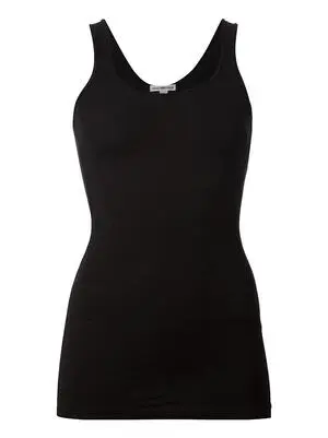 JAMES PERSE Long Fitted Tank Top - Black