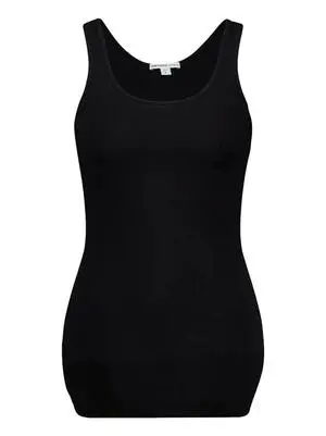 JAMES PERSE Long Fitted Tank Top - Black