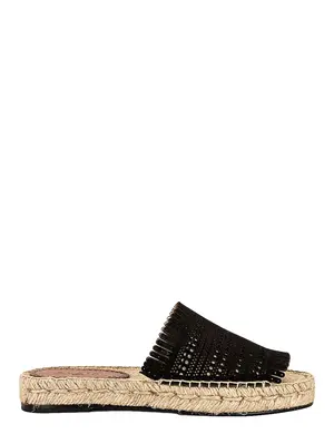 Alaïa Espadrille Flats - Noir