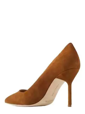 Manolo Blahnik Manolo Blahnik BB 90 Suede Pumps Brown
