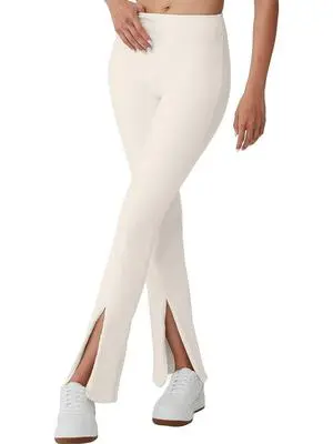 Alo Yoga Airbrush High-waist Flutter Legging Ivory