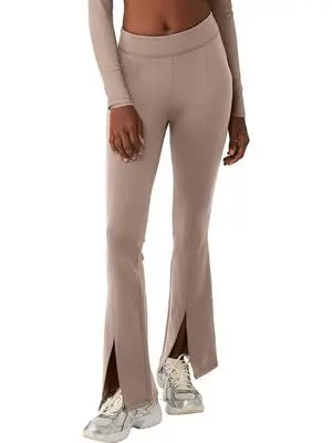 Alo Yoga Airbrush High-waist Flutter Legging Taupe