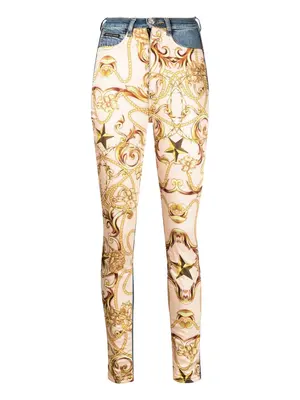PHILIPP PLEIN Philipp Plein Baroque-Print Skinny Jeans